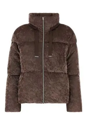 Herno Stretch Velvet Down Jacket - Purple