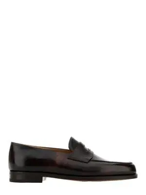 John Lobb Lopez Leather Loafers - Brown