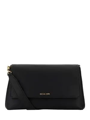 Michael Kors Nessa Leather Crossbody Handbag - Black