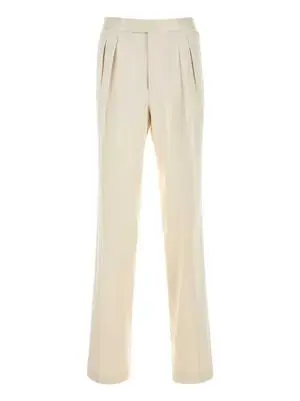 TOM FORD Sculpted Silk Satin Pant - White