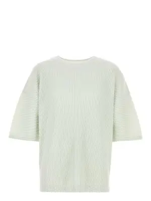 Issey Miyake Homme Plisse' Issey Miyake Homme Plissé Pleated-Effect Polyester T-Shirt Green