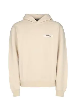 Jacquemus Jacquard Grosgrain Hoodie - Beige