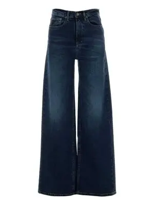 LOIS Stretch Denim Wide-leg Skater Jeans - Blue