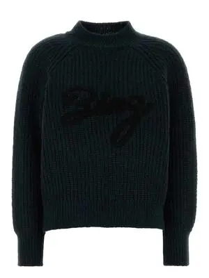 ANINE BING ANINE BING Kendrick Textured Knit Pullover Blue