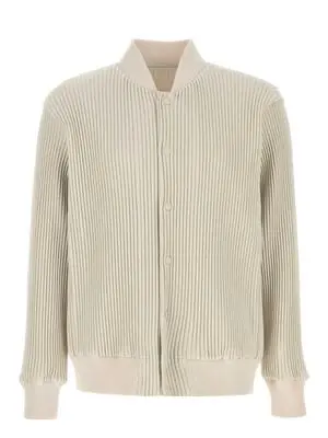 ISSEY MIYAKE HOMME PLISSÉ ISSEY MIYAKE Pleated Polyester Bomber Jacket