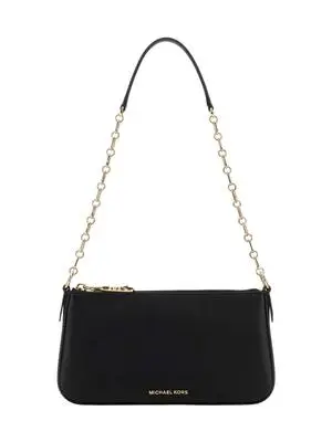 Michael Kors Empire Leather Shoulder Handbag Black