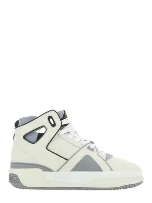 JUST DON Two-tone Leather High-top Sneakers - Multicoloured