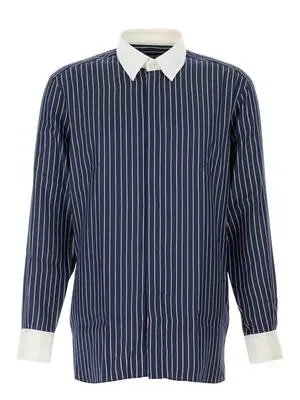TOM FORD Tom Ford Embroidered Silk Shirt For Men Stripped