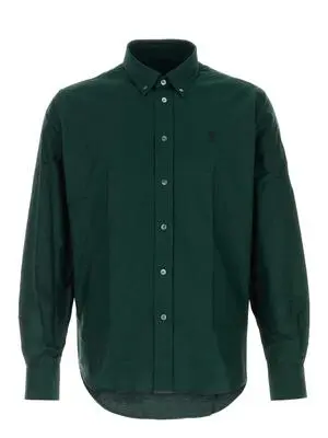 AMI Paris Oxford Shirt - Green