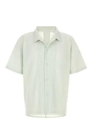 Issey Miyake Pleated Polyester Shirt - Green