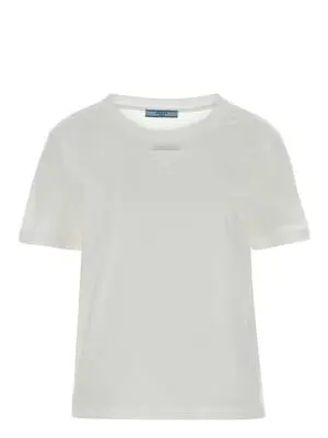 Prada PRADA Cotton T-Shirt White