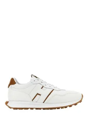 Hogan H601 Suede & Leather Sneakers - White