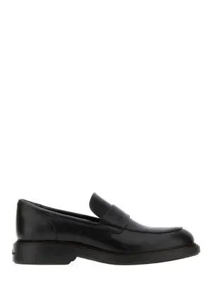 Hogan Leather Loafers - Black