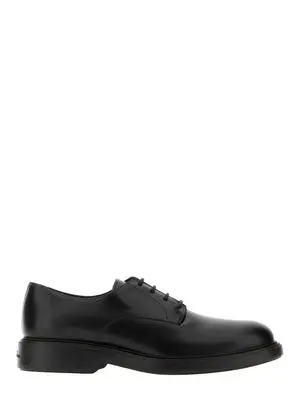 Hogan Leather Lace-up Shoes - Black