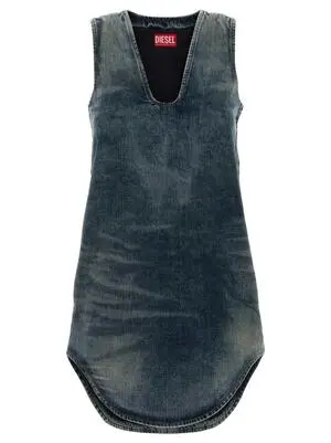 DIESEL® Denim Mini Dress - Blue