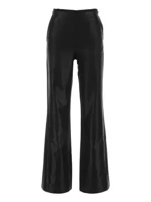 DIESEL® Polyester & Virgin Wool Tailored Wide Leg Pants - Black