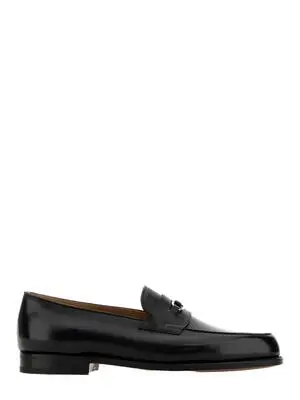 John Lobb Lopez Calf Leather Loafers - Black