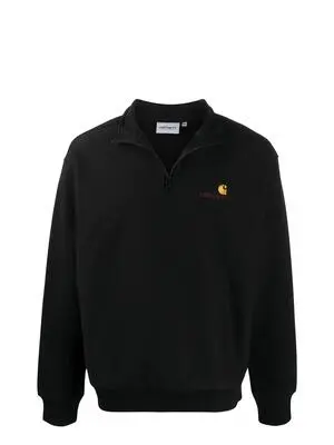 Carhartt Work In Progress Inspired Cotton-elastane Sweatshirt For - Black