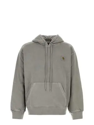 Carhartt Work In Progress Cotton Hooded Sweatshirt - Grey