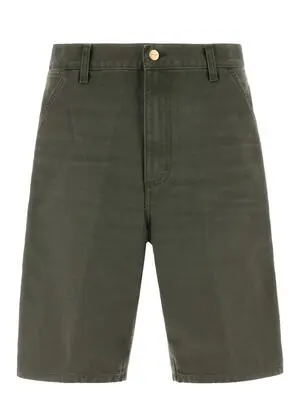 Carhartt Work In Progress Single Knee Cotton Shorts - Green