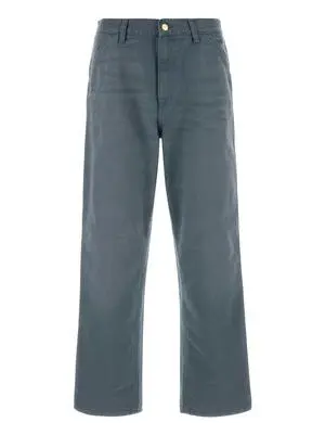 Carhartt Work In Progress Single Knee Canvas Pants - Light Blue