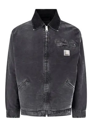 Carhartt Work In Progress Organic Cotton Canvas Zip Jacket - Black-black