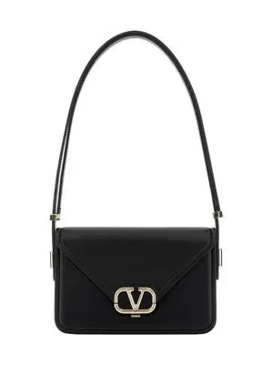 VALENTINO VALENTINO GARAVANI VLogo Leather Crossbody Handbag