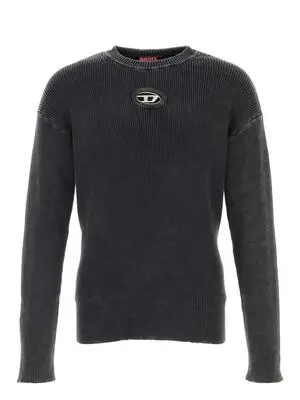 DIESEL® K-darren Cotton Knit Sweater - Black