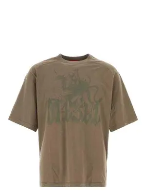 DIESEL® Mud Cotton-blend T-jussi T-shirt - Brown