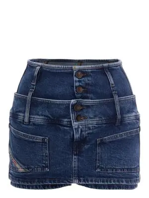 DIESEL® DIESEL High-Rise Cargo Mini Skirt