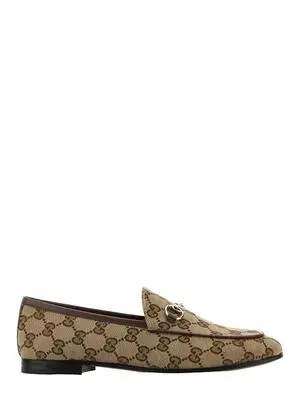 Gucci GUCCI Jordaan Loafers In Original GG Fabric Printed
