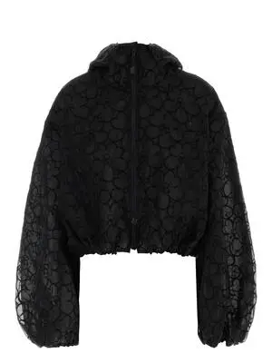 Cecilie Bahnsen Light Knit Aisha Jacket With Hood - Black