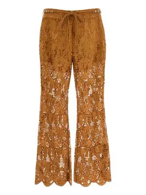 Zimmermann ZIMMERMANN Lace Tailored Trousers Orange