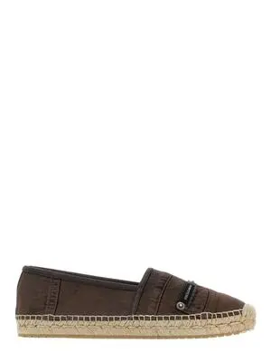 Dolce & Gabbana DOLCE & GABBANA Denim Espadrille Sneakers Brown