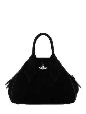 VIVIENNE WESTWOOD Mini Yasmine Suede Handbag - Black