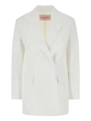 Valentino Garavani Cotton Blazer - White