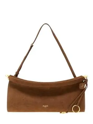 Alaïa ALAIA Medium East West Shoulder Handbag In Leather Camel