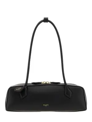 Alaïa ALAIA Teckel Medium Leather Shoulder Bag Black