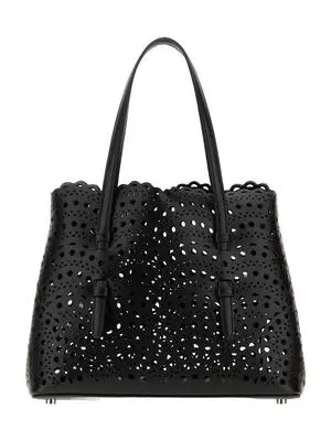 Alaïa Mina 25 Leather Handbag - Black