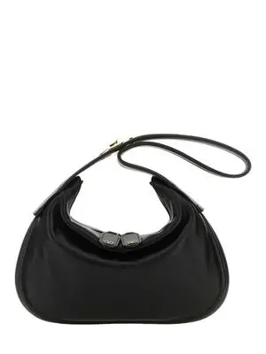Valentino Garavani Nappa Leather Go-hobo Handbag - Black