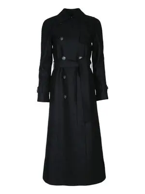 HARRIS WHARF LONDON HARRIS WHARF LONDON Long Raglan Trench In Light-Pressed Wool