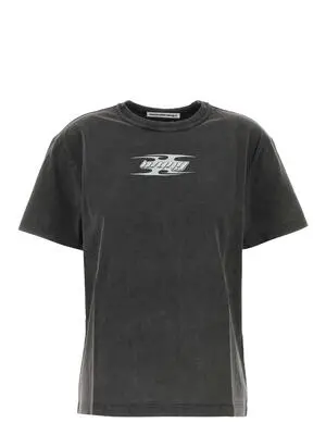 Alexander Wang Wang" Graphic Cotton T-shirt - Grey