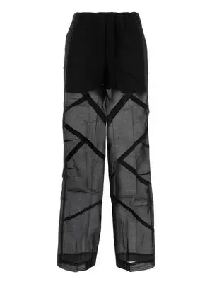 CO Cotton-Silk Blend Trousers