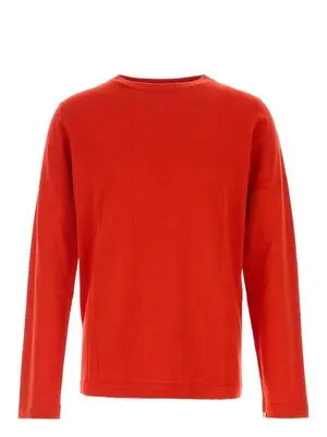 Extreme Cashmere No. 500 Cotton-cashmere Crewneck Sweater - Red