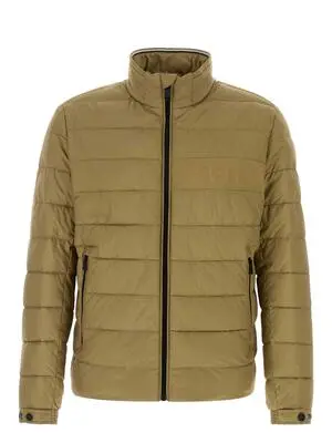 BOSS Padded Polyester Jacket With Stand Collar - Green