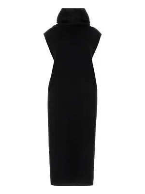Alaïa Cashmere Blend High Neck Sleeveless Top - Black