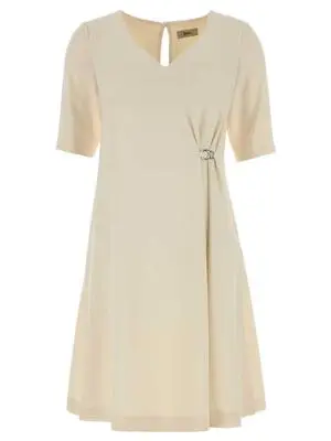 Herno Stretch Crepe Mini Dress - White