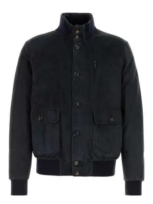 MOORER Adelsio Suede Down Jacket - Blue