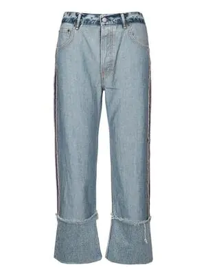 Acne Studios ACNE STUDIOS Organic Cotton-Lyocell Jeans With Contrast Piping Midblue