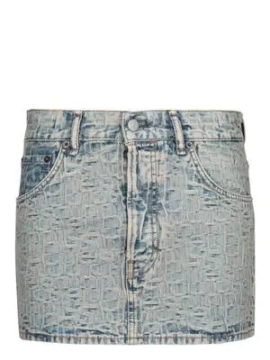 ACNE STUDIOS ACNE STUDIOS Monogram Embossed Denim Skirt
